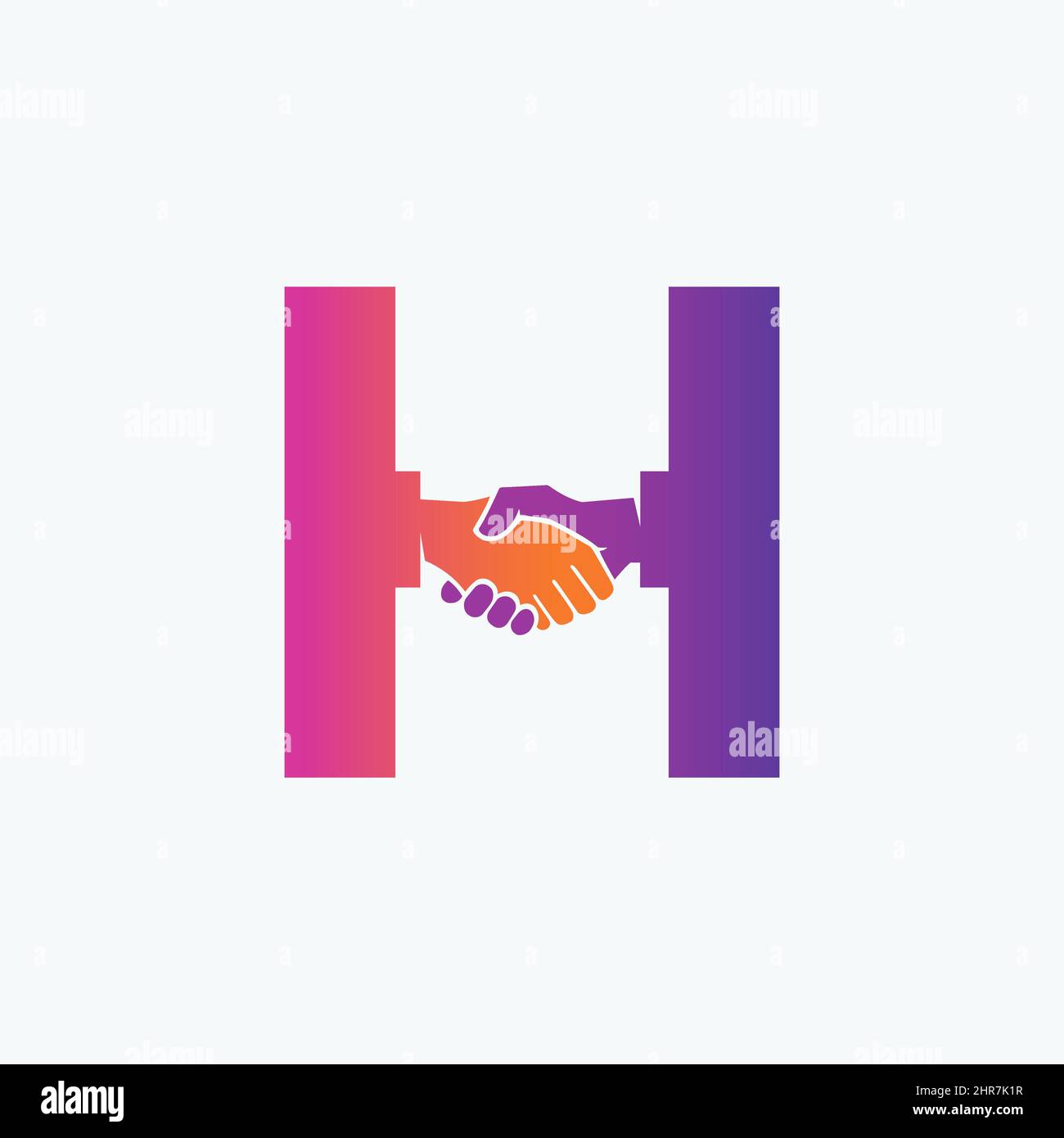 Handshake Abstract Vector Sign, Symbol Icon Template Hand Shake ...