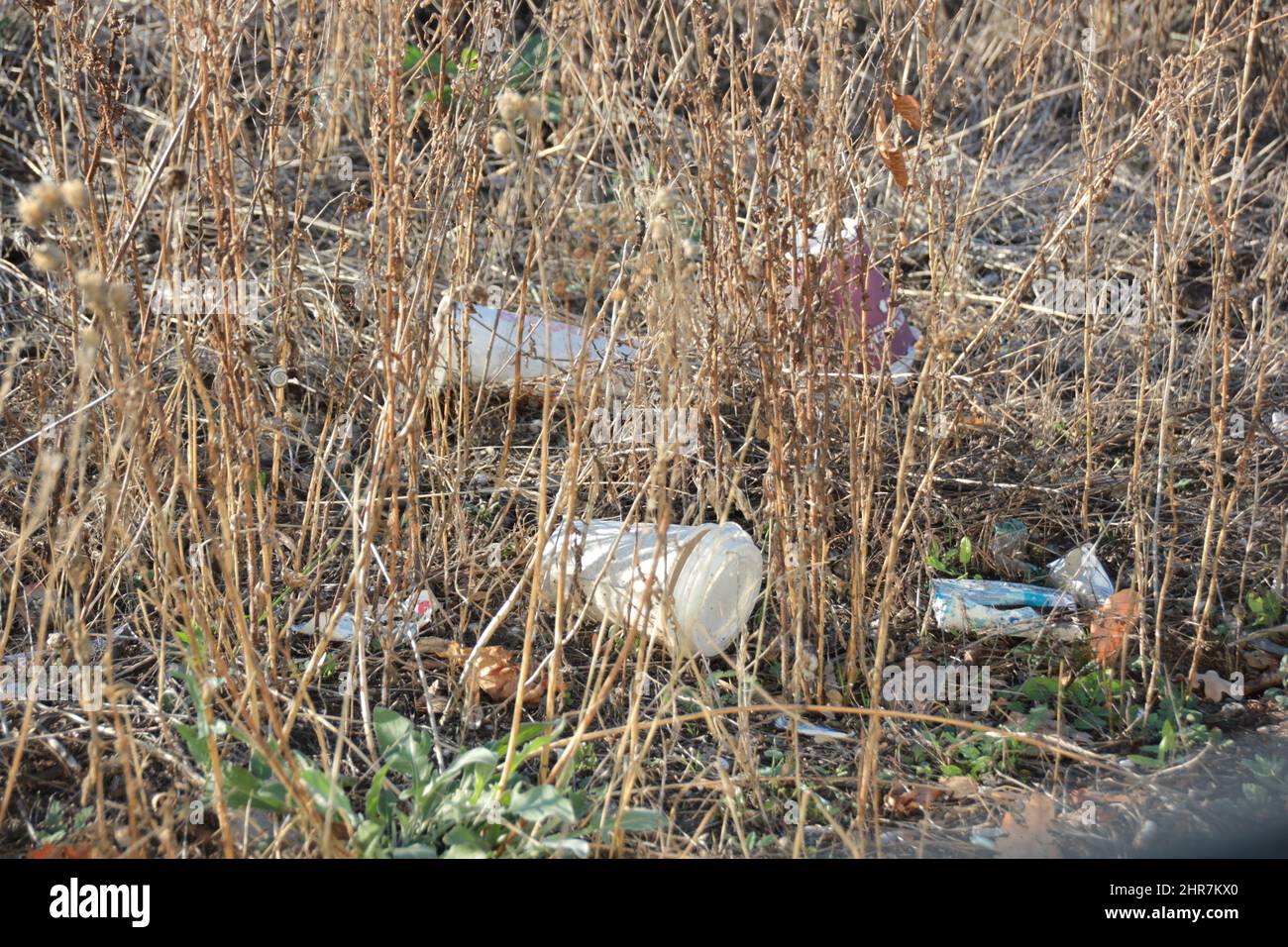 Pollution of the landscape by garbage concerns us all Stock Photo - Alamy