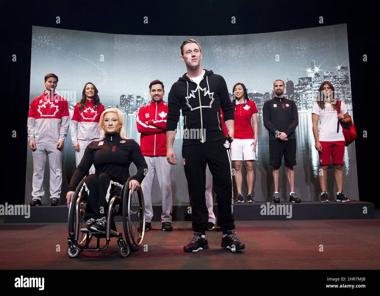 Canadian athletes model the Hudson's Bay Pan Am/Parapan Am Games ...