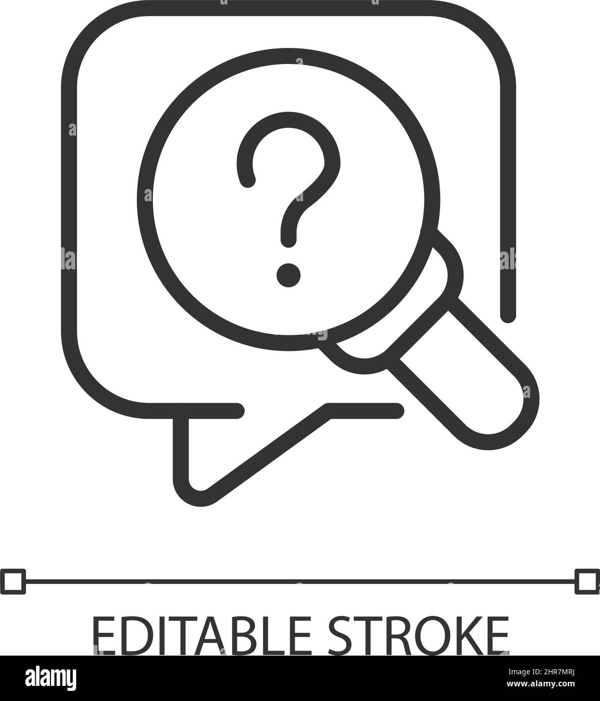 Research question linear icon Stock Vector Image & Art - Alamy