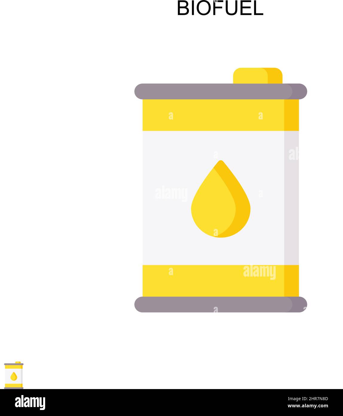 Biofuel Simple vector icon. Illustration symbol design template for web ...