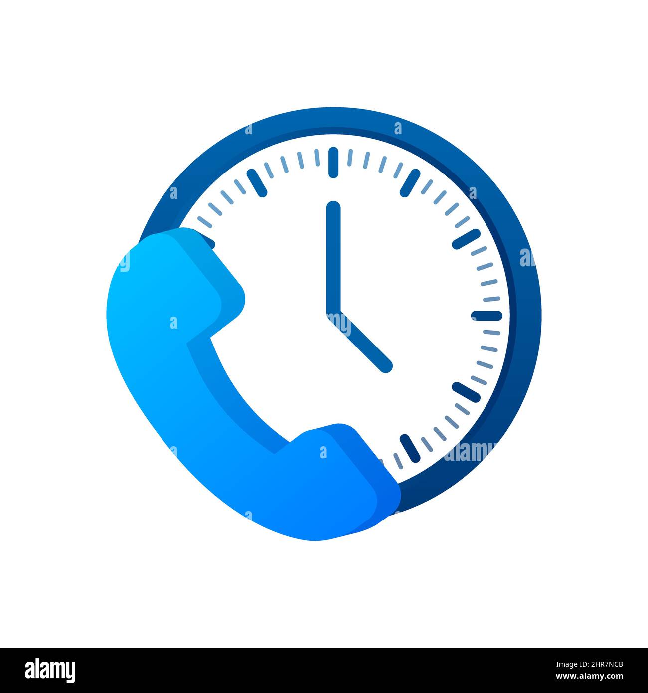 Call duration icon, Call Waiting, time. Vector stock illustration Stock ...