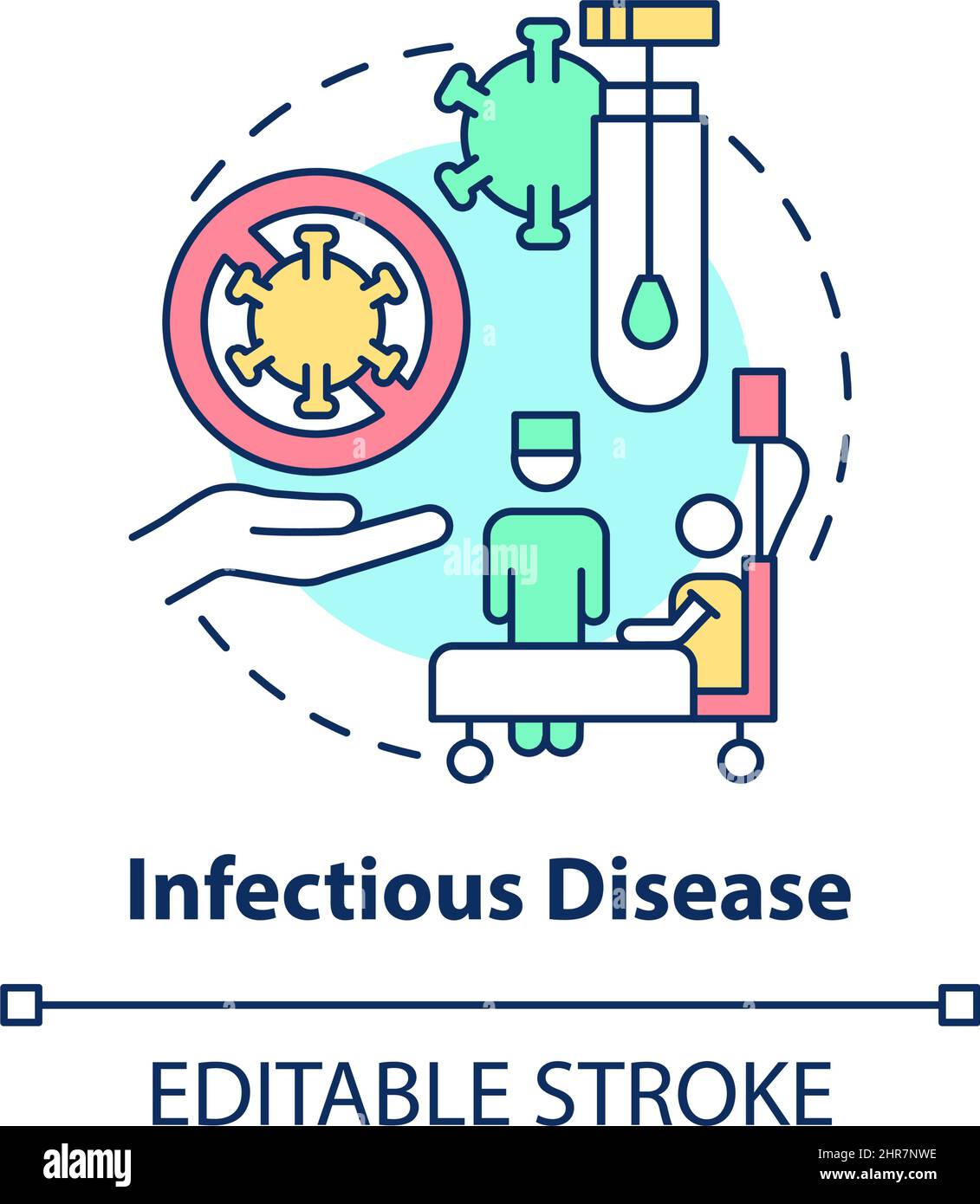 Infectious disease concept icon Stock Vector Image & Art - Alamy