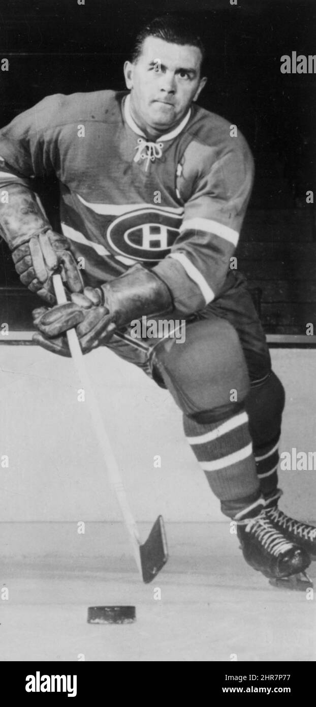 Montreal Canadiens legend Maurice "Rocket" Richard is pictured in an ...