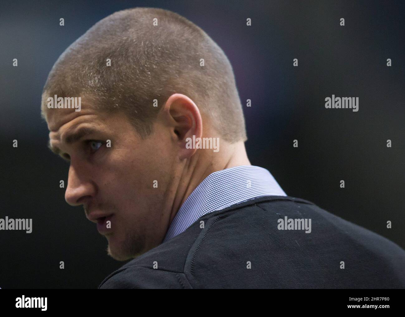 Vancouver Whitecaps head coach Carl Robinson walks onto the field ...