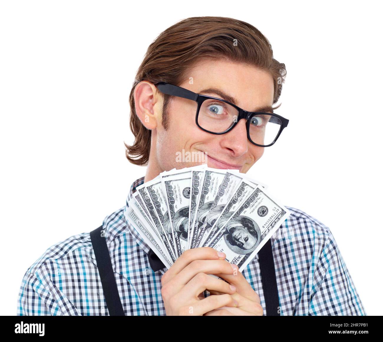 Man showing off money hi-res stock photography and images - Alamy