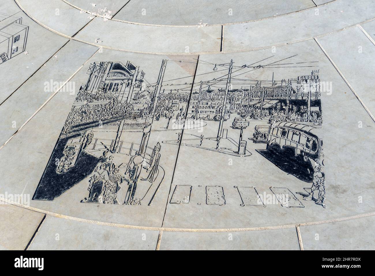 Newly unveiled wayfinding stone circle attraction at the top of the ...