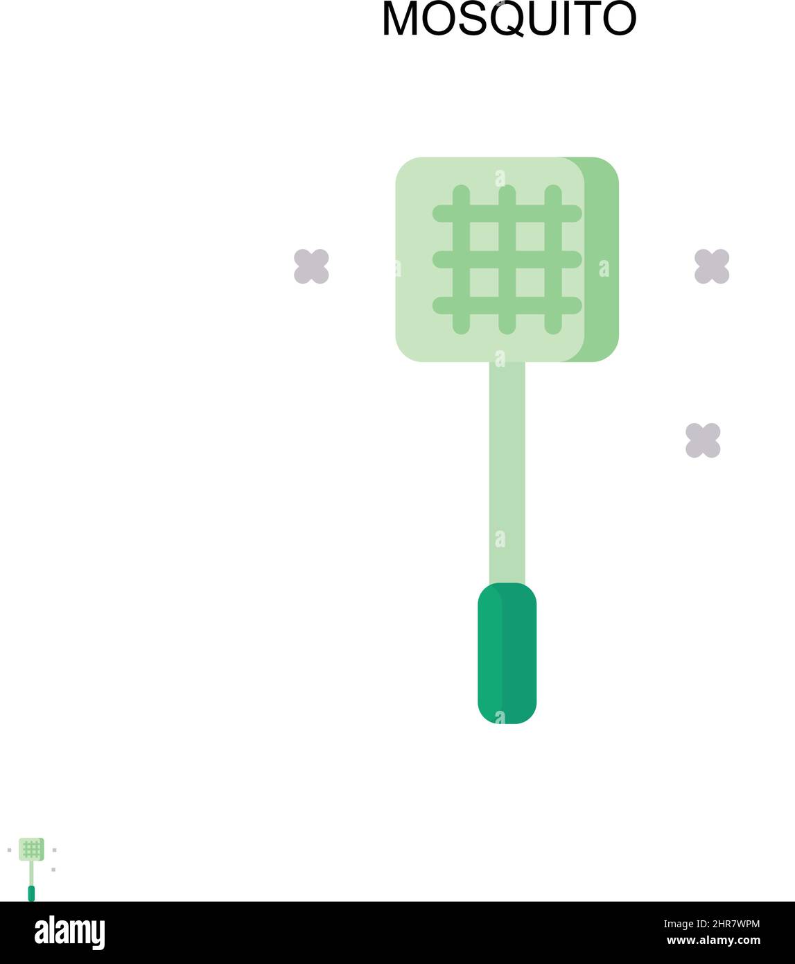 Mosquito Simple vector icon. Illustration symbol design template for ...