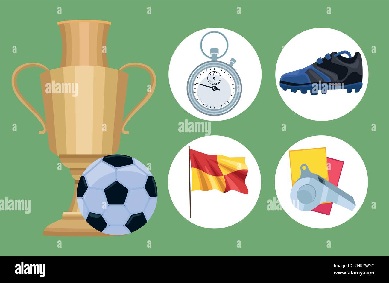 five football soccer icons Stock Vector Image & Art - Alamy