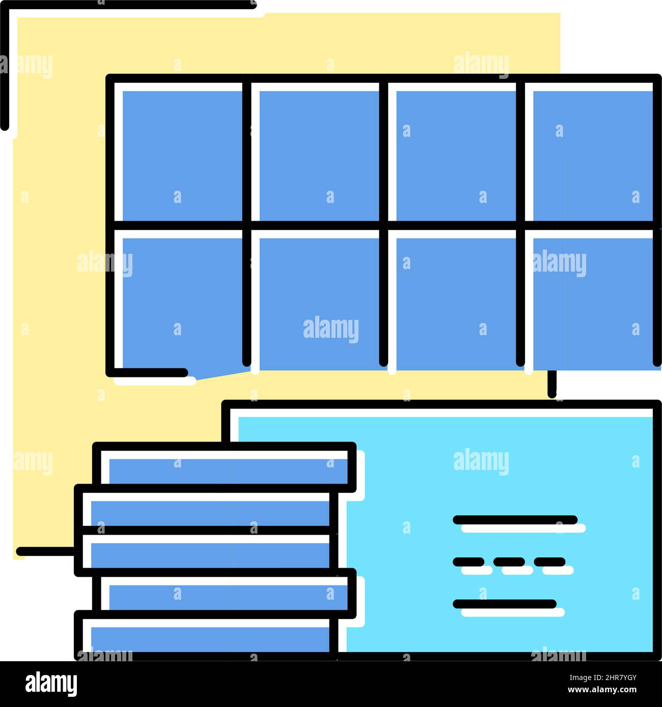 insulation panels color icon vector illustration Stock Vector Image ...