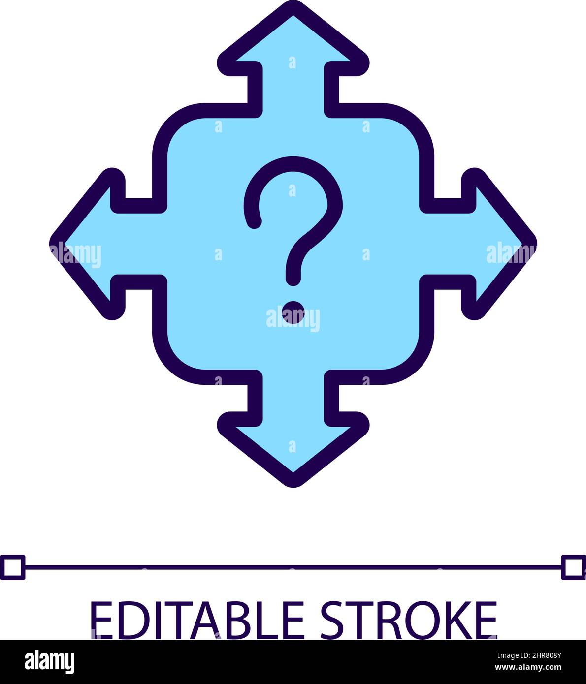 Direction RGB color icon Stock Vector Image & Art - Alamy