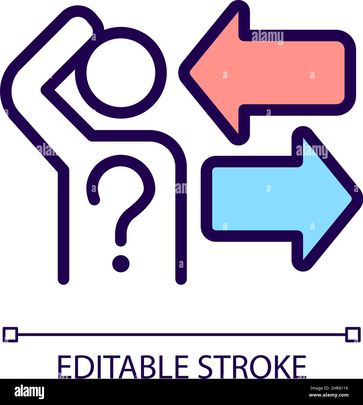 Answer choice thin line Stock Vector Images - Alamy