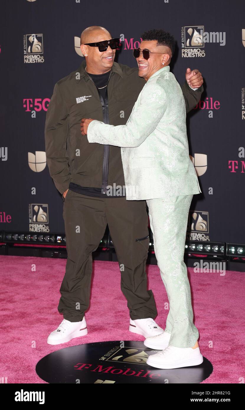 Miami, United States. 25th Feb, 2022. Alexander Delgado (L) and Randy ...