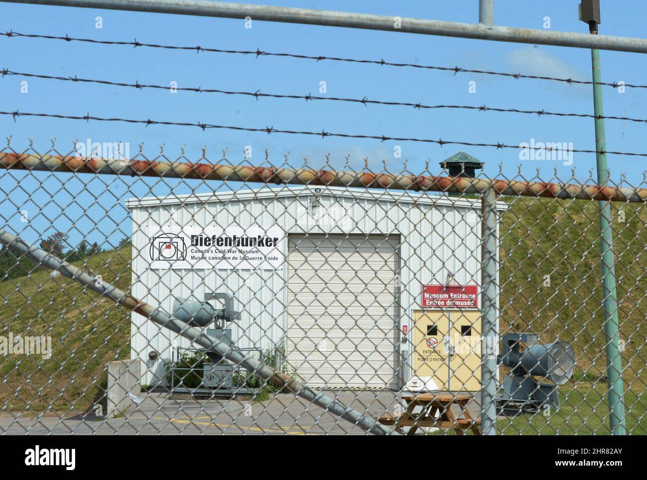 The main entrance to the Diefenbunker, Canada's Cold War Museum, in ...