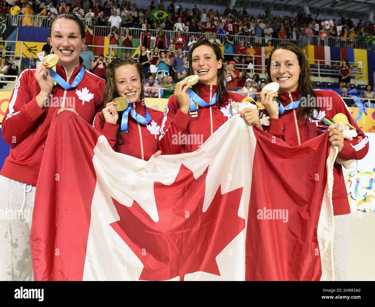 Team members Chantal Van Landeghem, Katerine Savard, Sandrine Mainville ...
