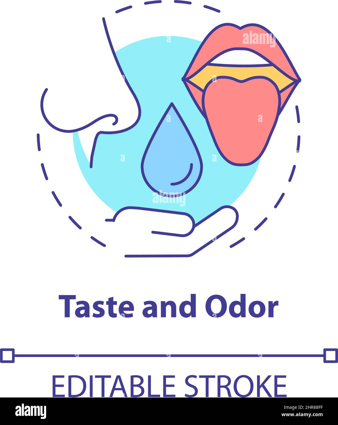 Taste and odor concept icon Stock Vector Image & Art - Alamy
