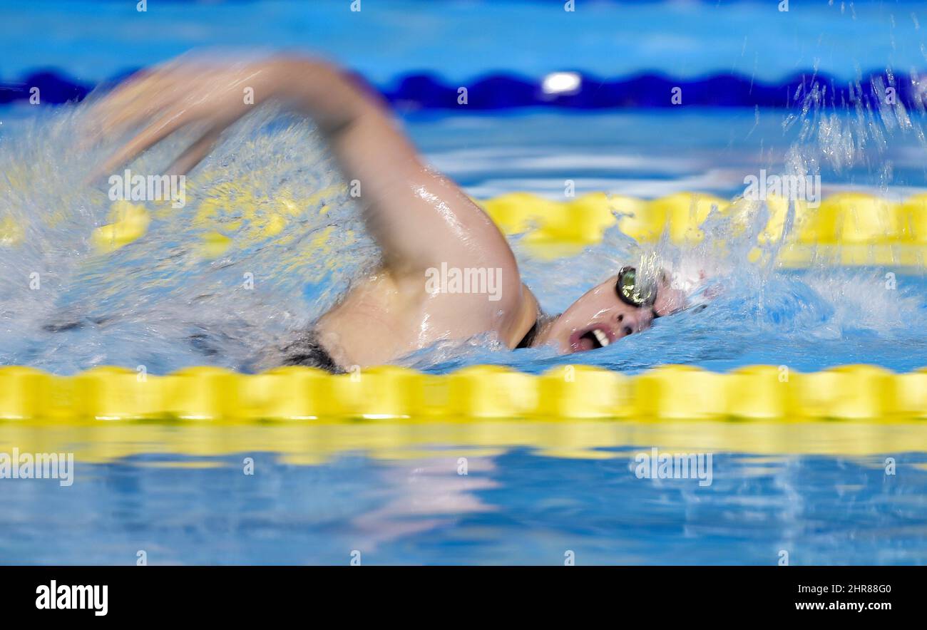 Morgan Bird of Canada competes in the women's S8 400m during the ...