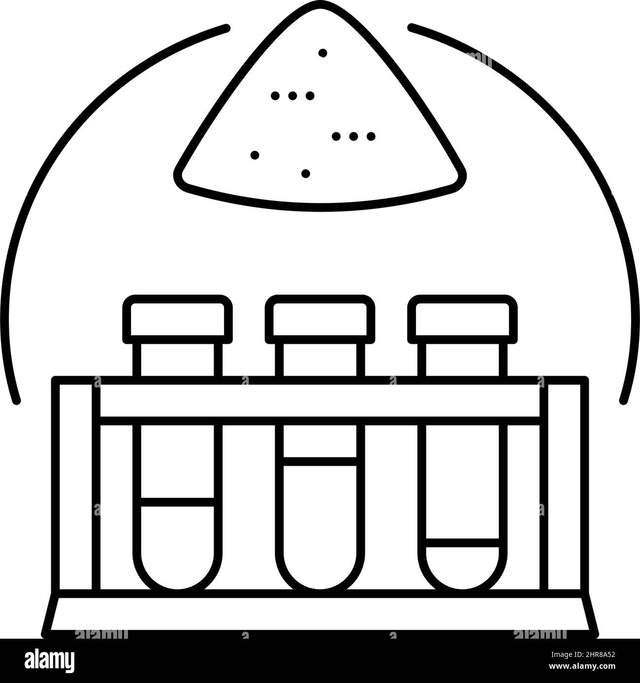 inorganic chemistry line icon vector illustration Stock Vector Image ...