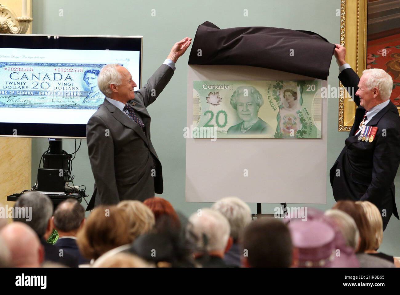 Governor General David Johnston(right) and Richard Wall, Chief of the ...