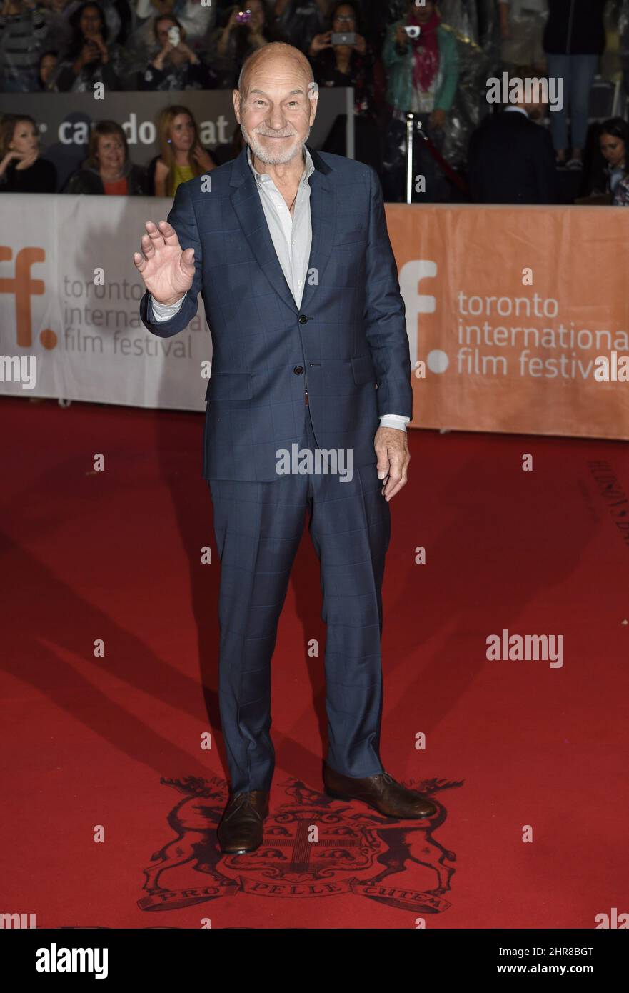 Patrick Stewart arrives on the red carpet at the gala for the film 'The ...