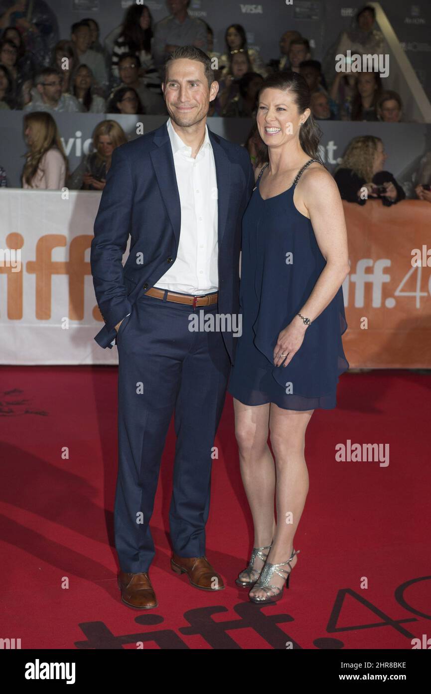 NASA astronaut Tracy Caldwell Dyson and her husband George Dyson arrive ...