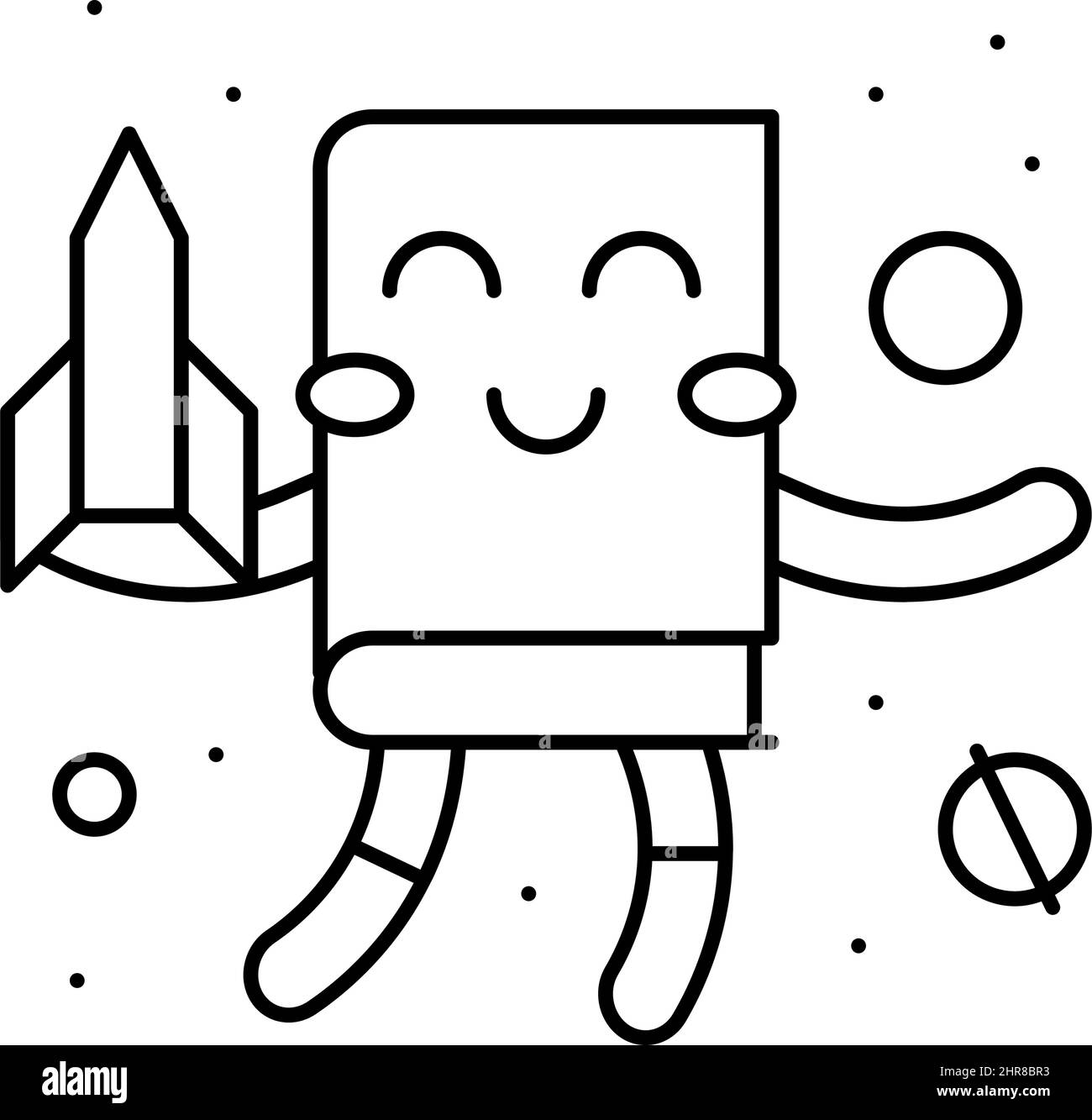 fantasy fiction line icon vector illustration Stock Vector Image & Art ...