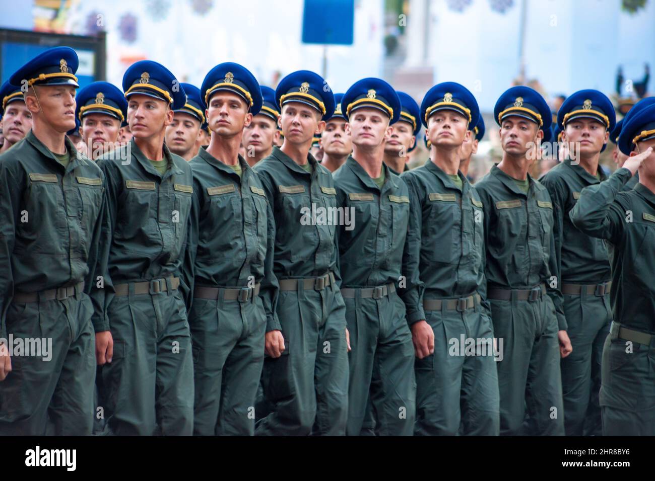 Ukraine, Kyiv - August 18, 2021: Airborne forces. Ukrainian military ...