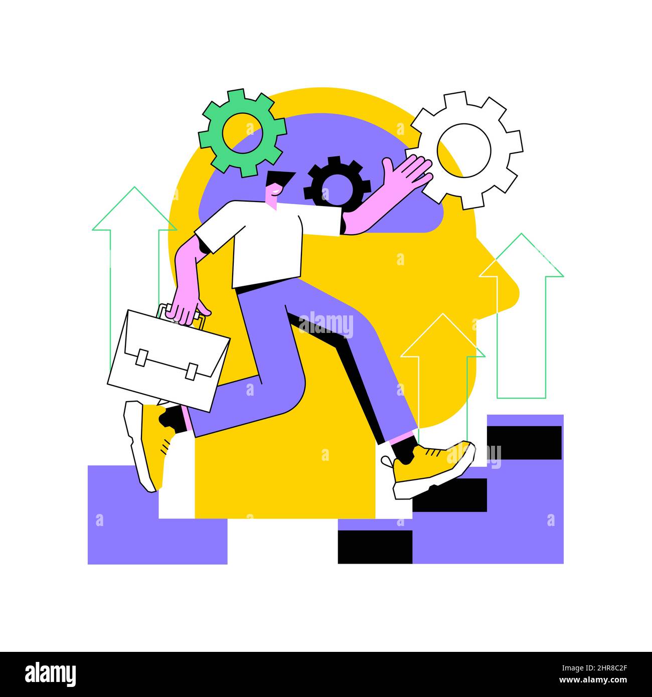 Personal development abstract concept vector illustration. Develop ...