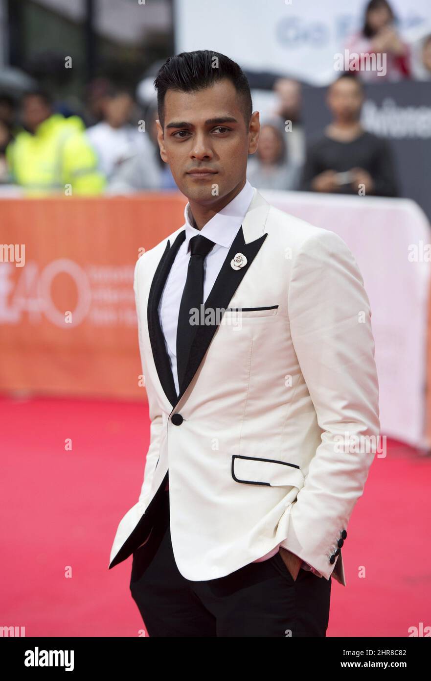 Gabe Grey poses for photos on the red carpet at the gala for the film ...