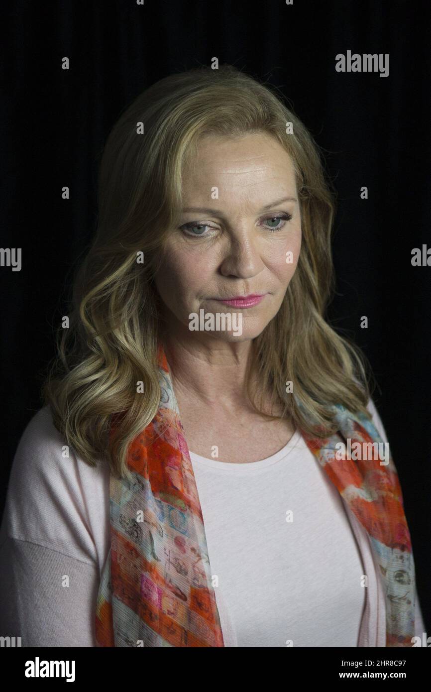 Actress Joan Allen is pictured in a Toronto hotel room as she promotes ...