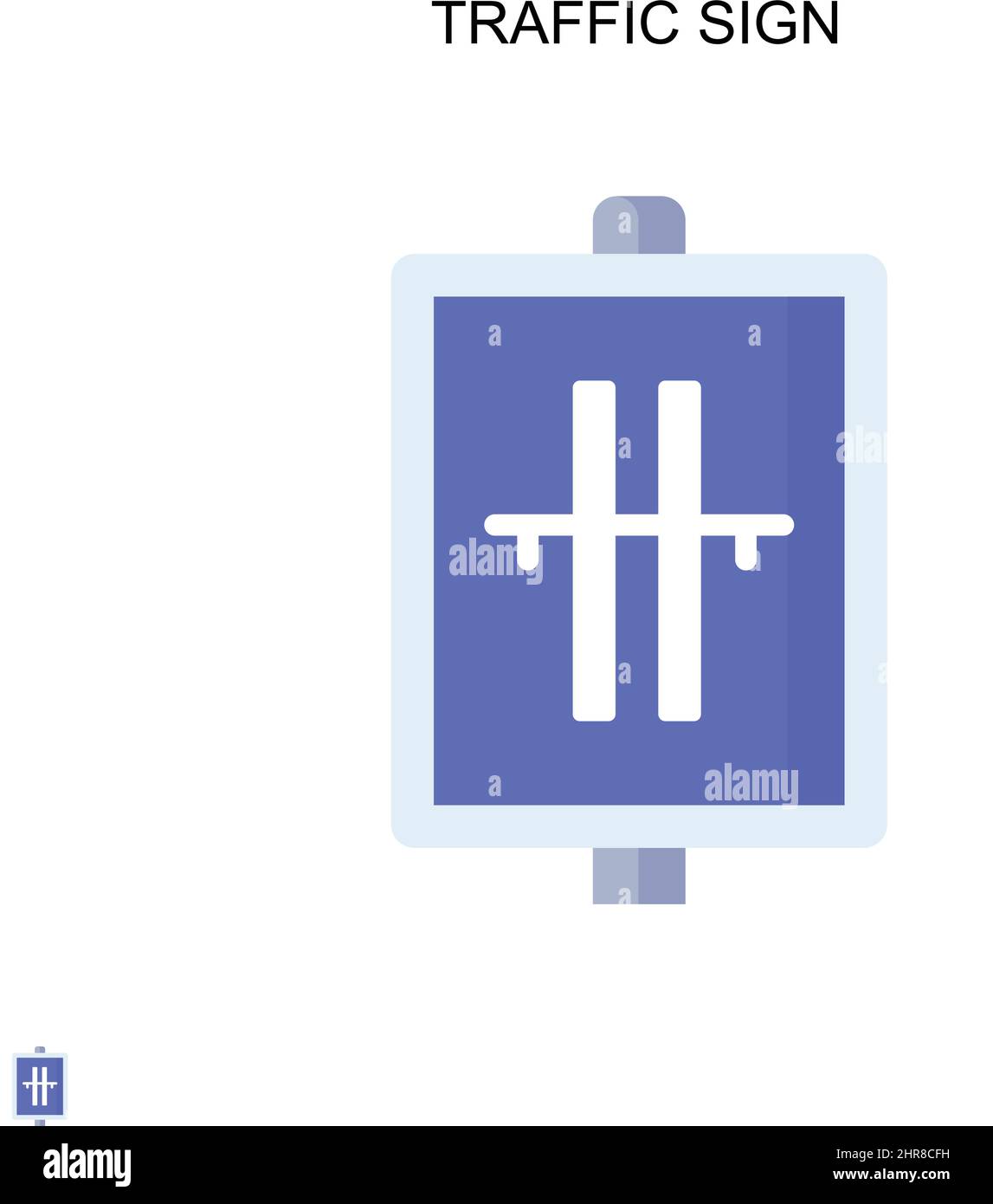 Traffic sign Simple vector icon. Illustration symbol design template ...