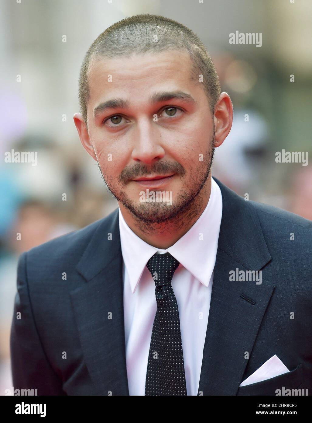 Actor Shia LaBeouf poses for photographs on the red carpet for the new ...