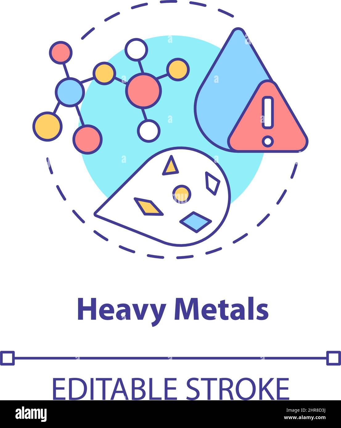 Heavy metals concept icon Stock Vector Image & Art - Alamy