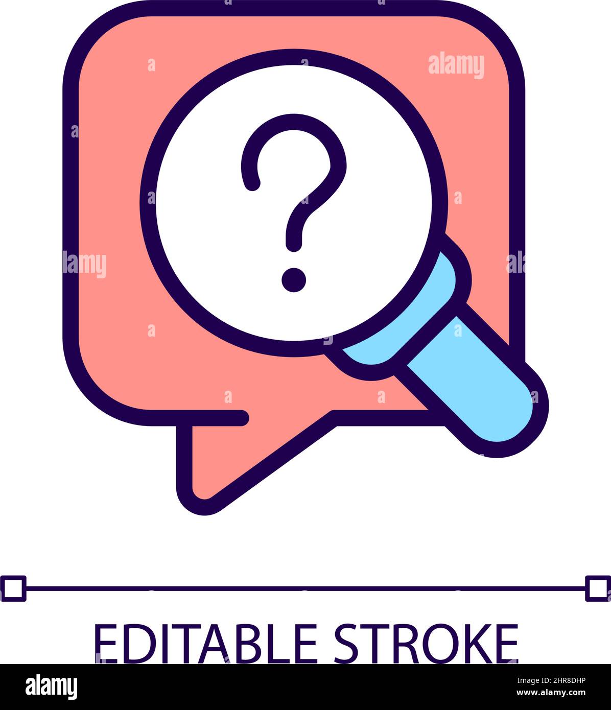 Research question RGB color icon Stock Vector Image & Art - Alamy