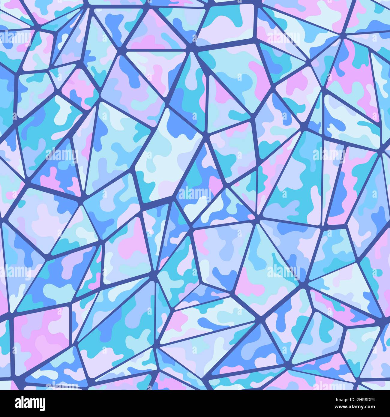 Seamless background of geometric shapes. Freehand illustration Stock ...