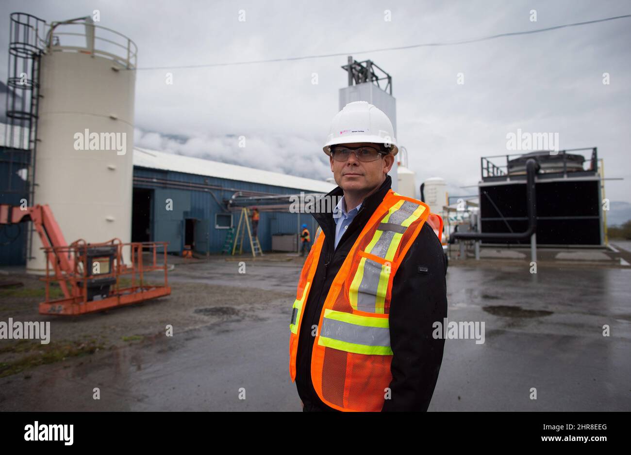 Calgary-based Carbon Engineering CEO Adrian Corless stands for a ...
