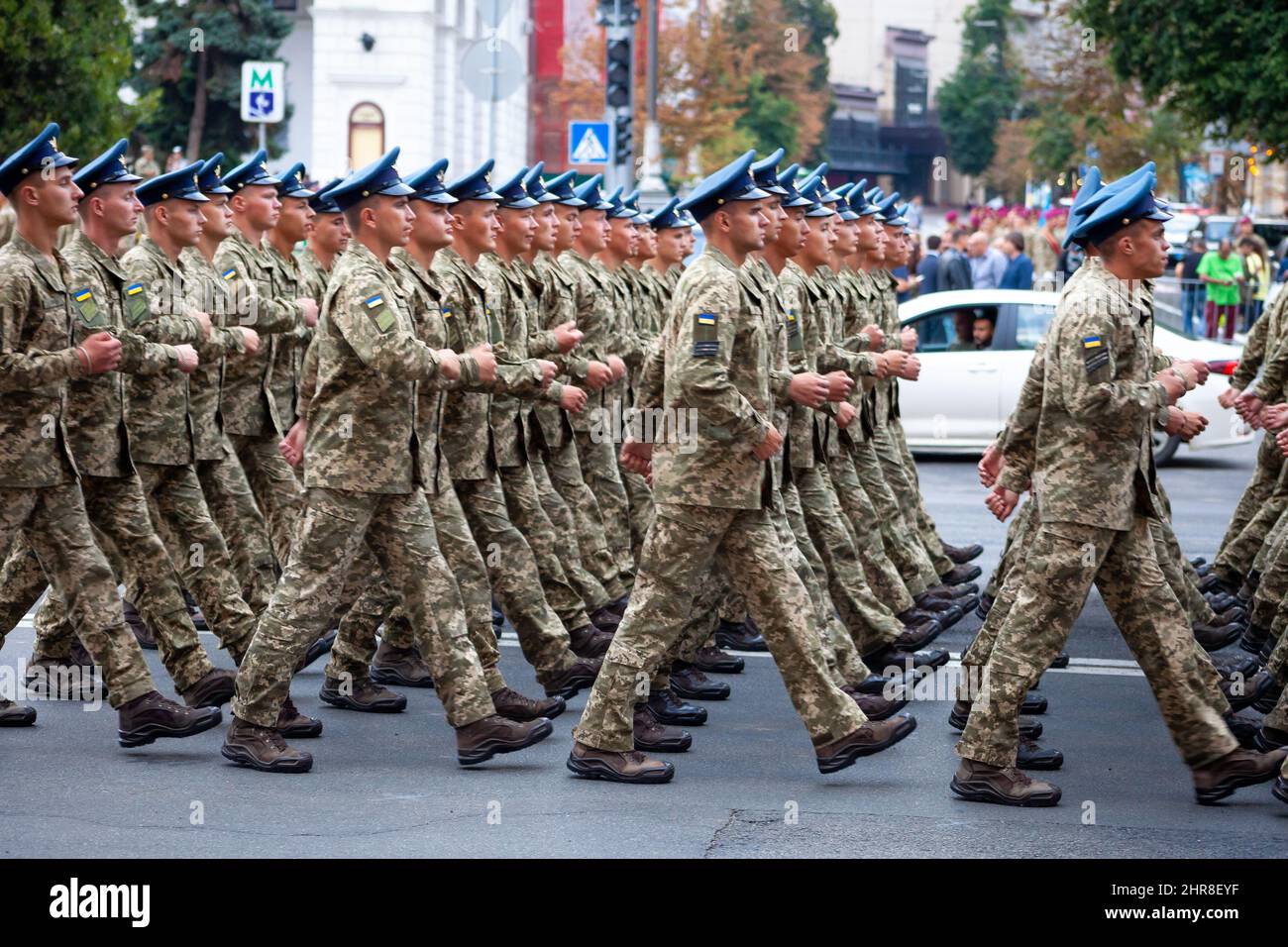 Ukraine, Kyiv - August 18, 2021: Airborne forces. Ukrainian military ...