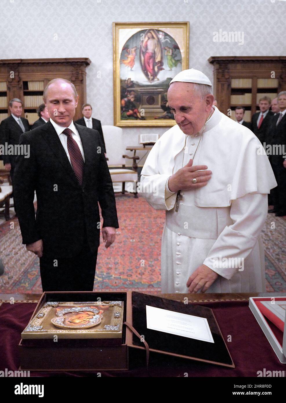 This morning, February 25,2022. Pope Francis unexpectedly presented ...