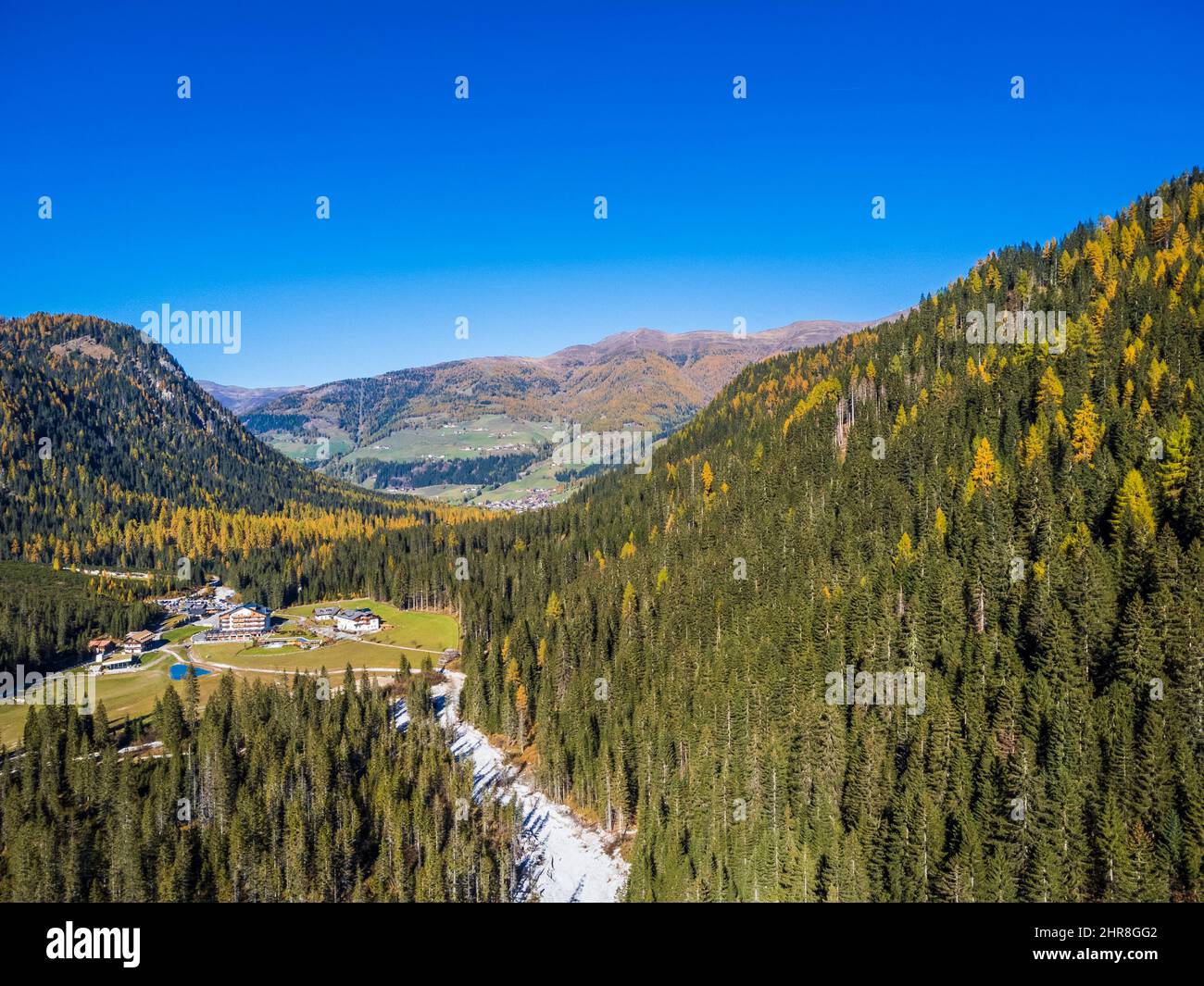 Autumn in Val Fiscalina, Dolomites Park Stock Photo - Alamy