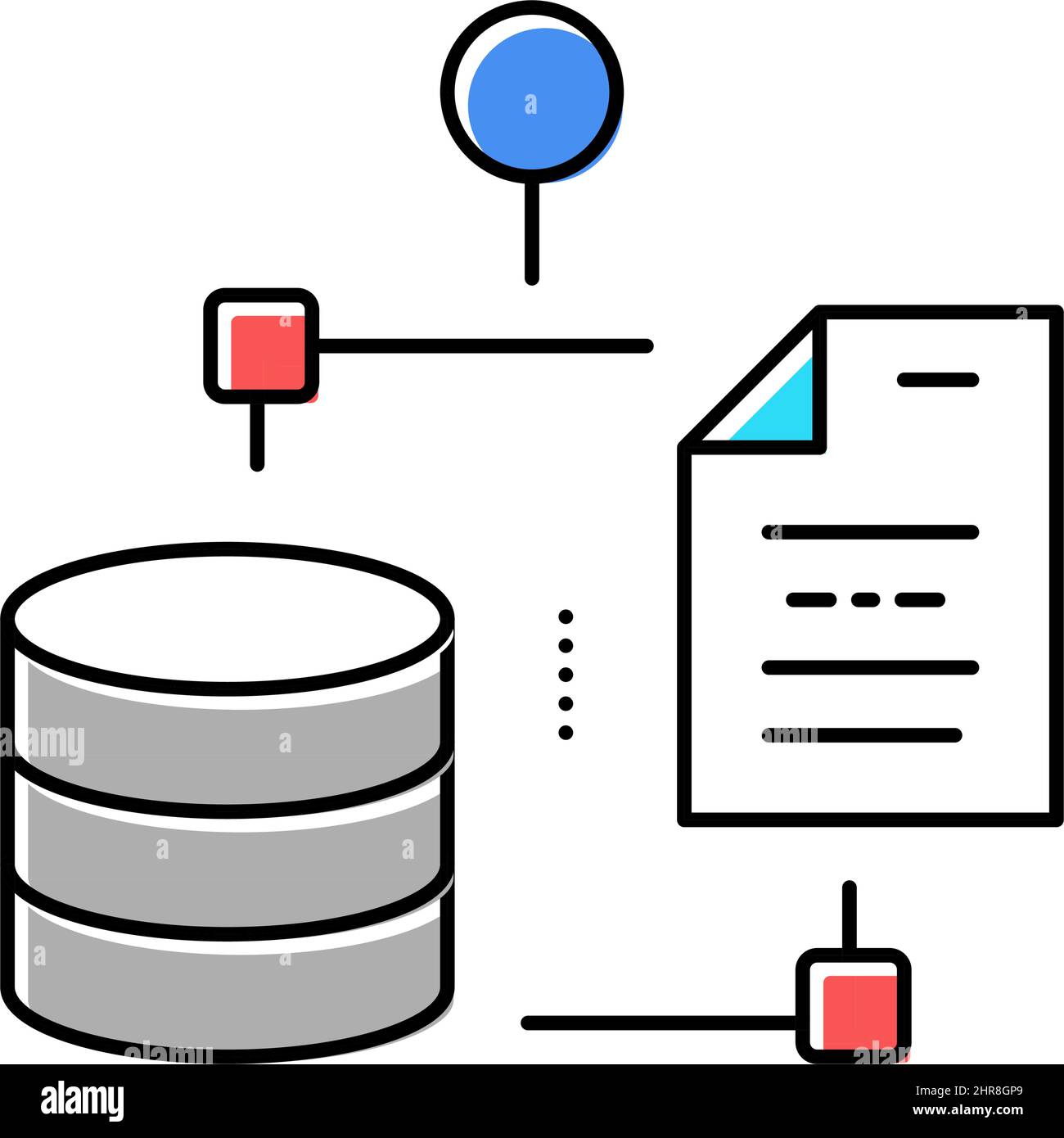 Idea realization digital processing line hi-res stock photography and ...