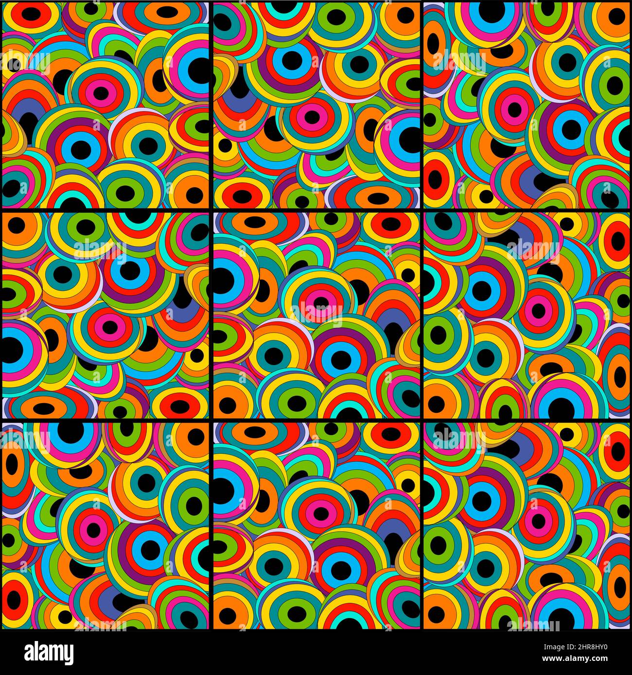 Seamless background with geometric pattern. Oval and circle shapes ...