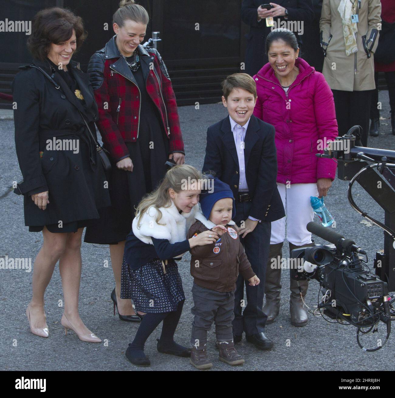 Prime Minister-designate Justin Trudeau's children Xavier, Ella-Grace ...