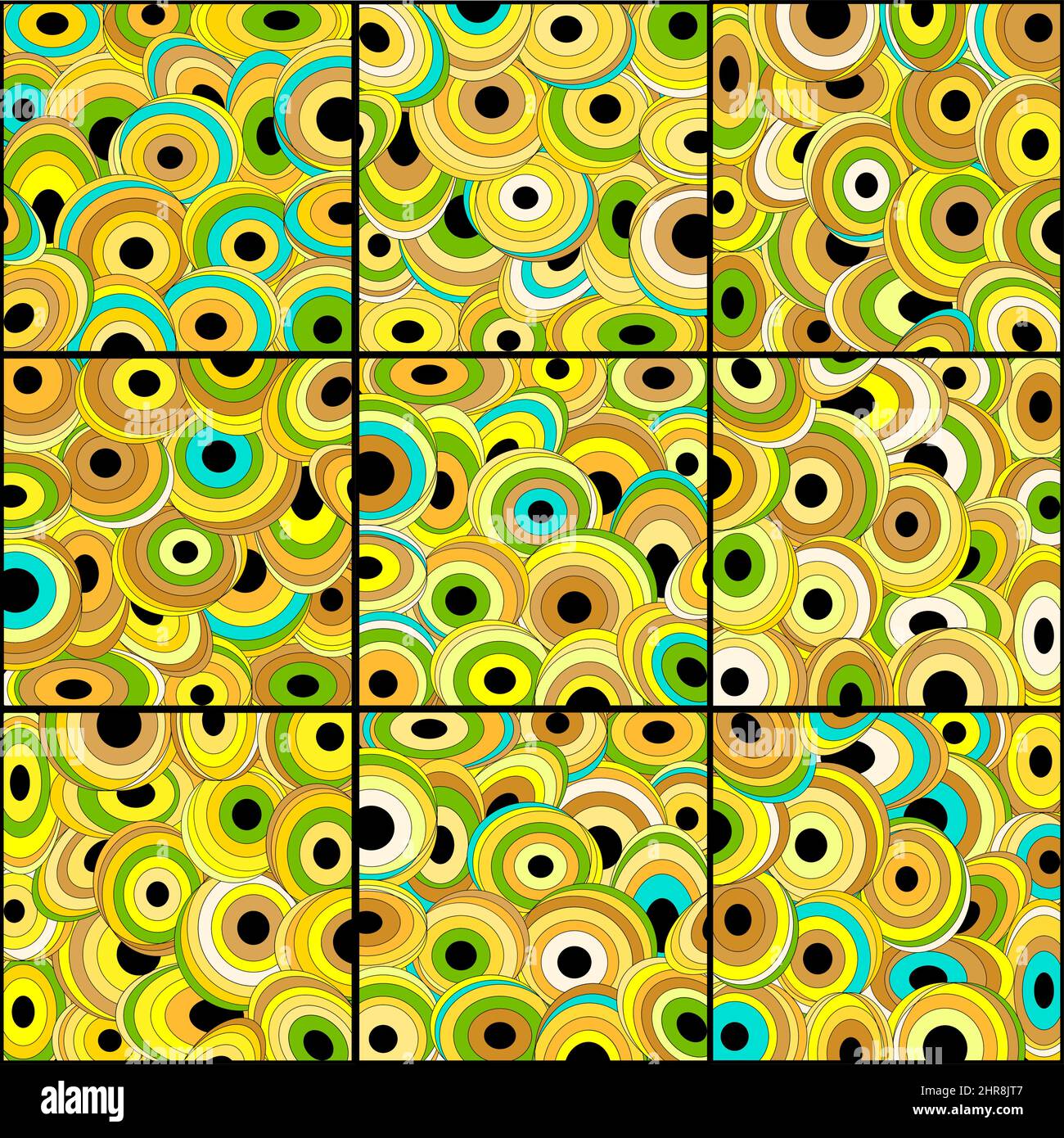 Seamless background with geometric pattern. Oval and circle shapes ...