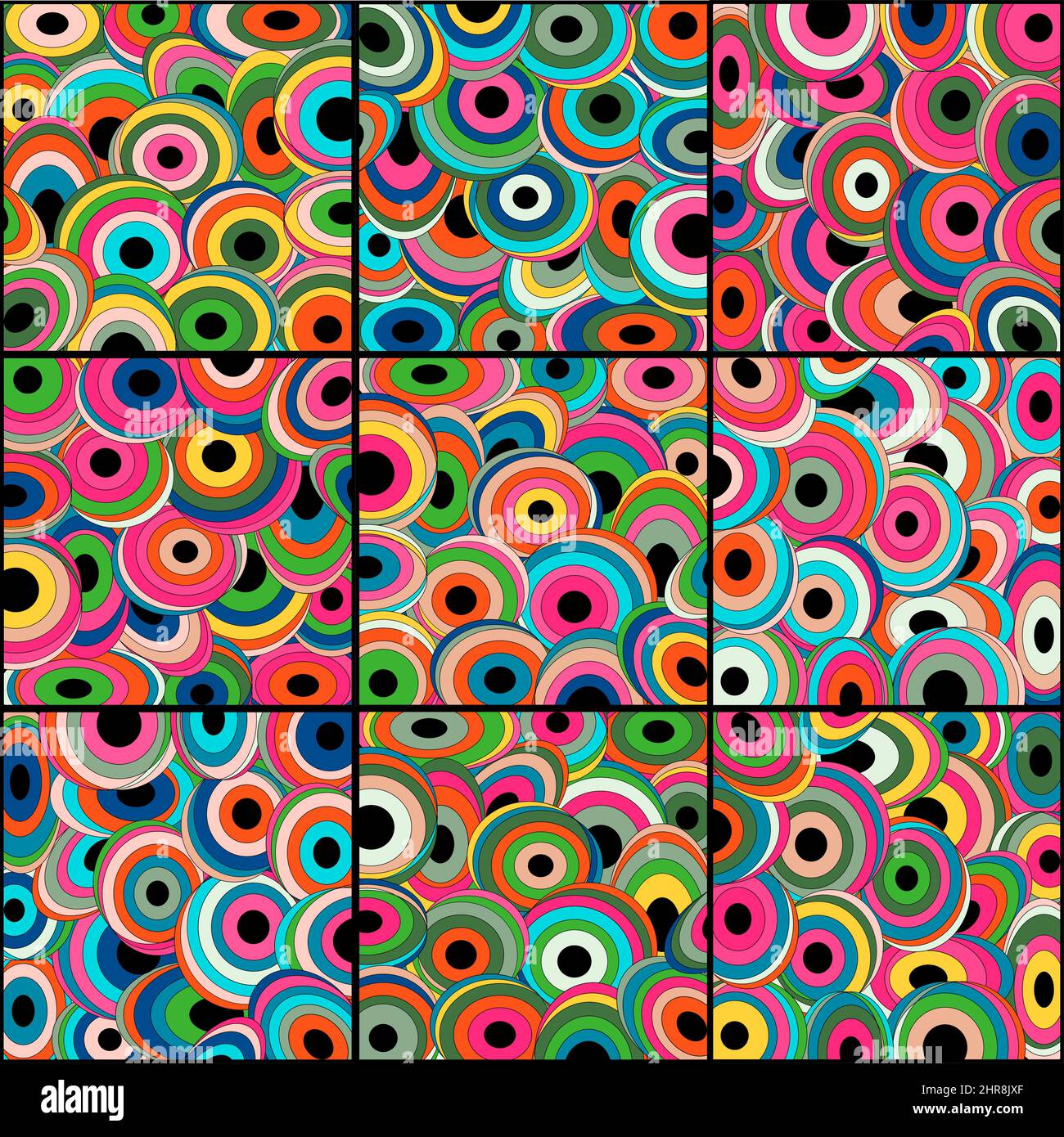 Seamless background with geometric pattern. Oval and circle shapes ...