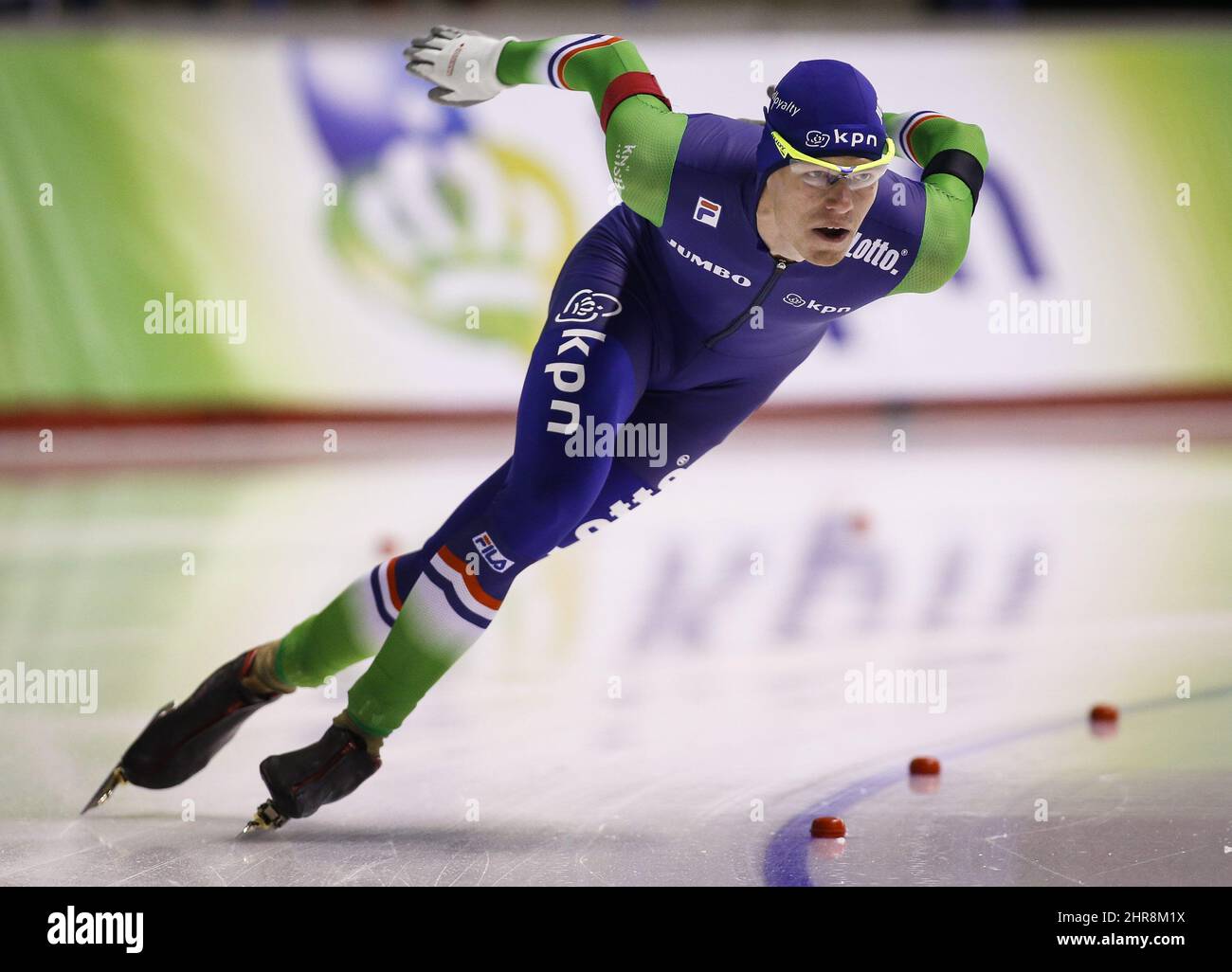 Holland's Gerben Jorritsma skates to victory during the men's 1000 ...