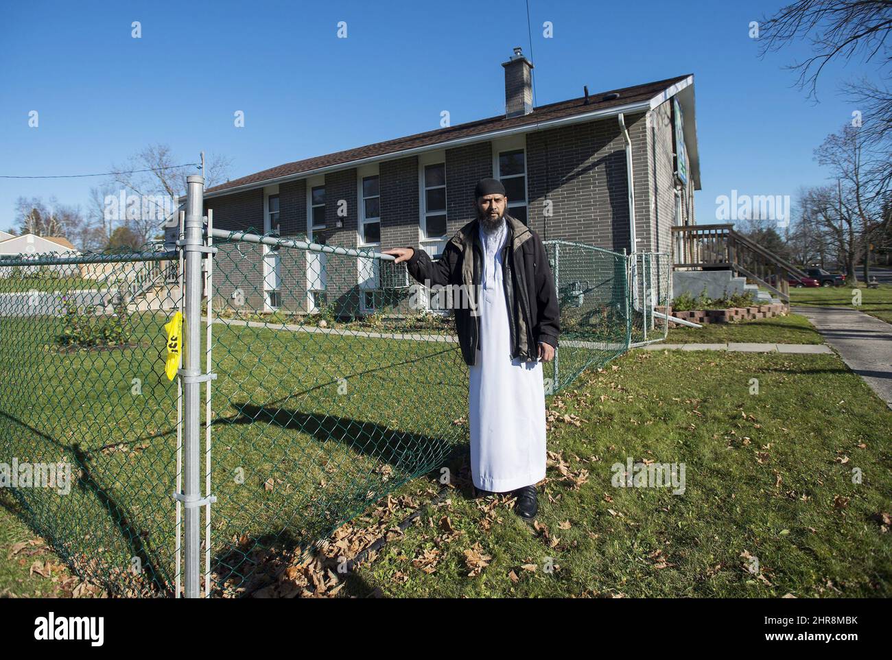 Imam Shazim Khan poses for a photograph at his mosque Masjid Al-Salaam ...