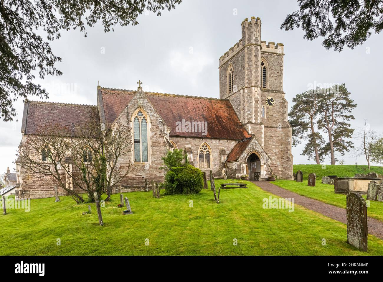 Parish Church of St. Peter in Staunton on Arrow Herefordshire Stock ...