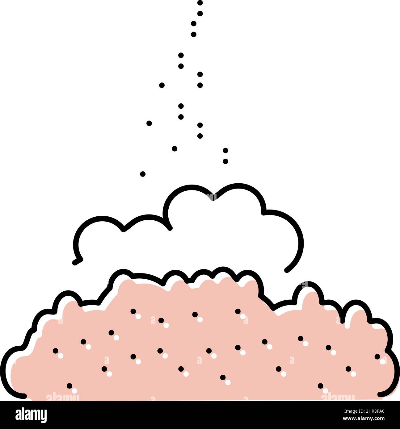 medical powder pharmaceutical production color icon vector illustration ...