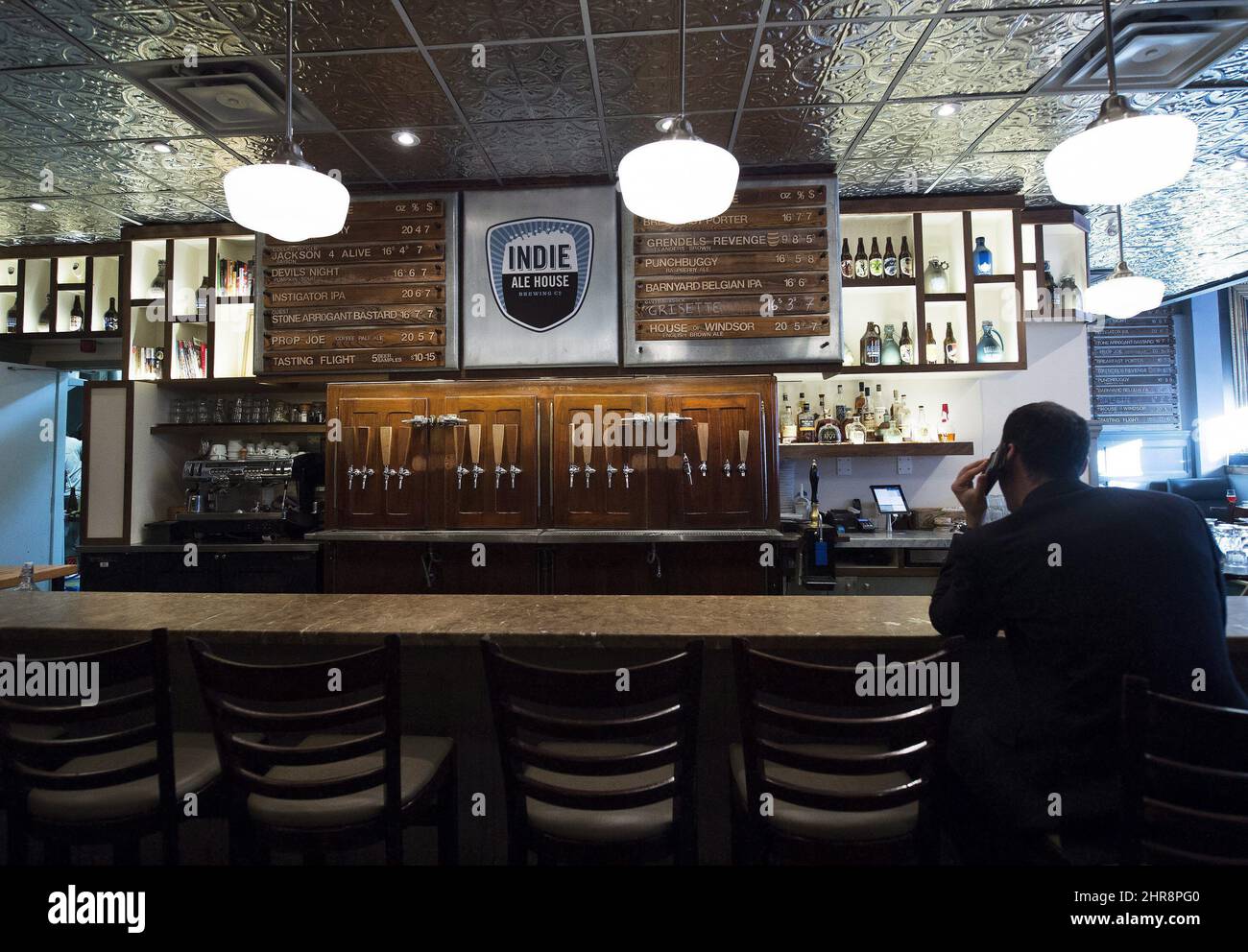 The bar is shown inside the Indie Ale House in Toronto on Wednesday ...