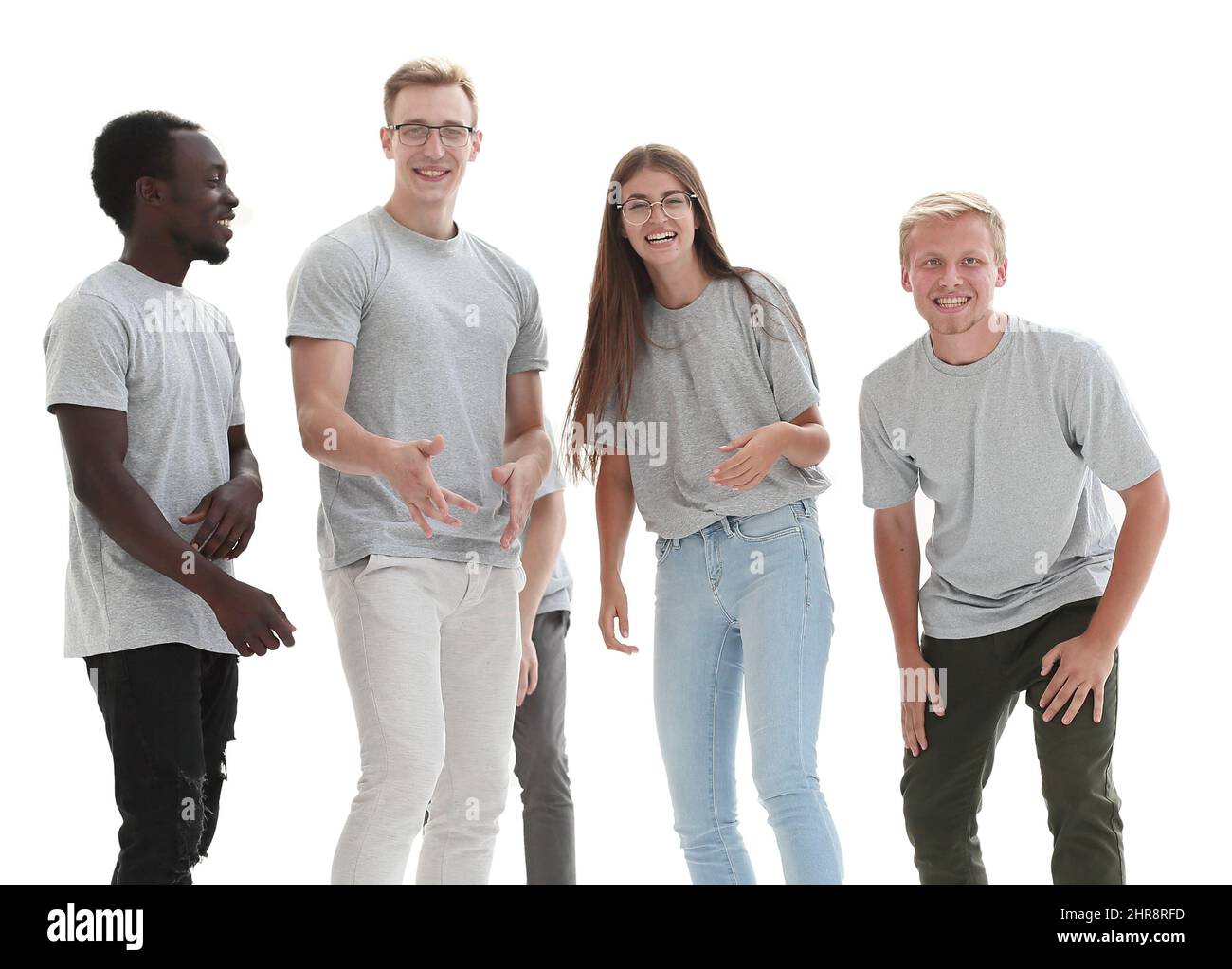 in full growth. group diverse of lively young people Stock Photo - Alamy